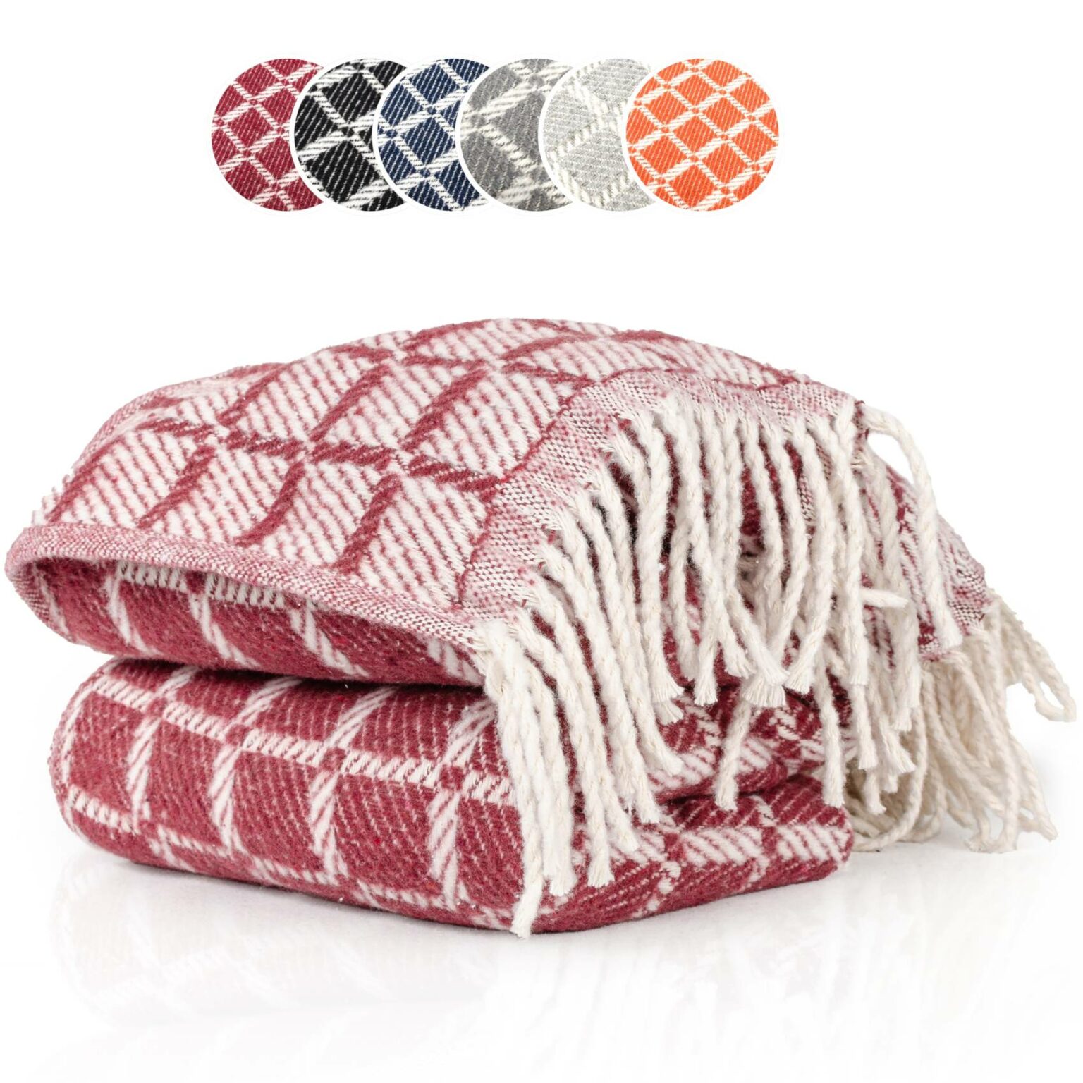 Tagesdecken Wohndecke Tania - Karo einfarbig | anroshop.de